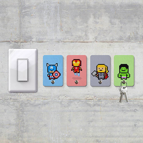 Confira Porta Chaves Hulk Pixel Marvel e Parcele em até 6x Sem Juros e ...